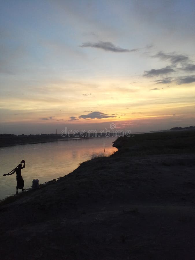 Beauty Noon Time on the Summer Meadow Stock Photo - Image of effect ...