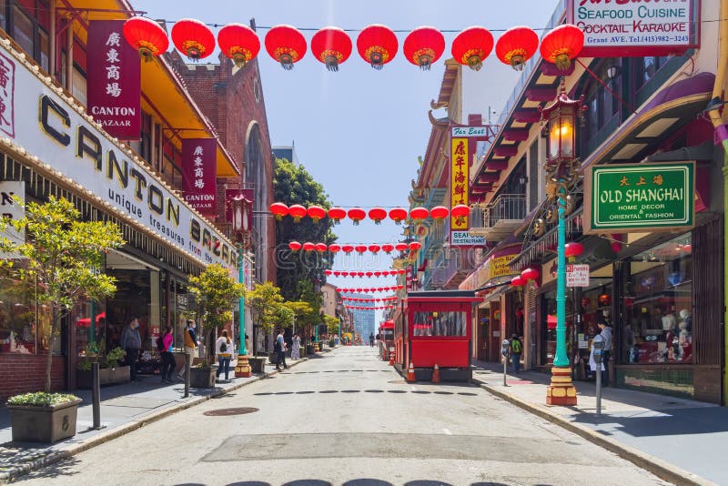 Noon View of the Historical Chinatown Editorial Image - Image of ...