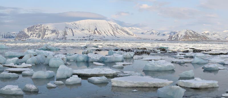 Noordpool Landschap - PANORAMA Stock Afbeelding - Image of ecologisch ...