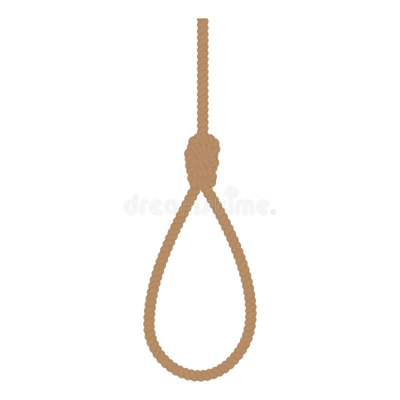 Noose cartoon icon stock vector. Illustration of prison - 79756501