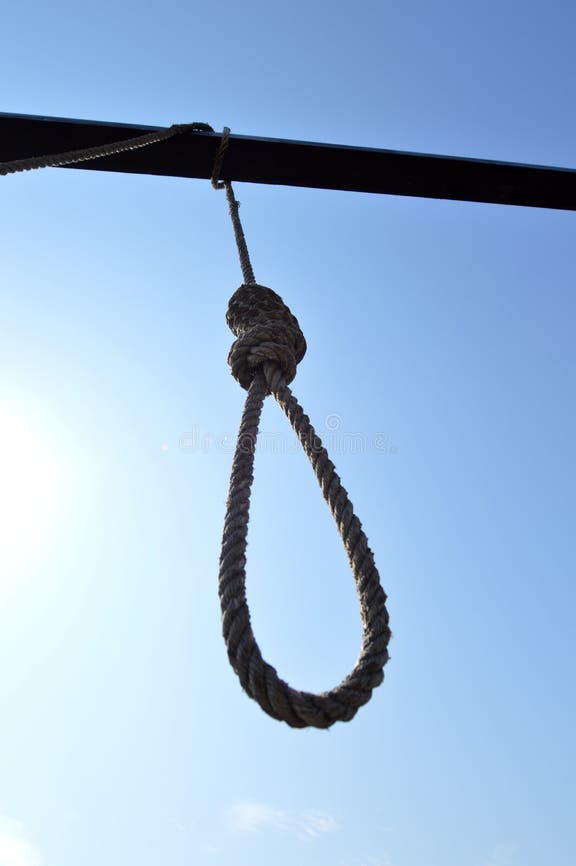 Noose stock image. Image of hang, dead, horror, blue - 58391751