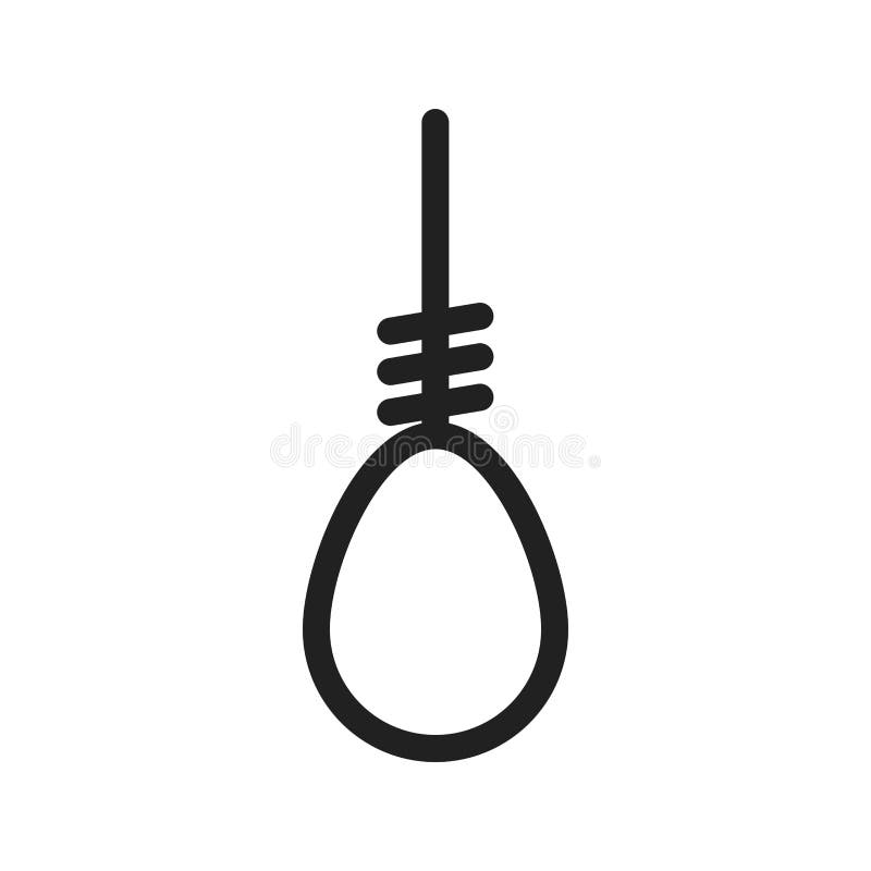 Noose stock vector. Illustration of vector, string, knot - 79833344