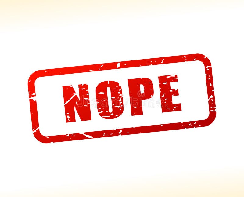 Nope Text Stock Illustrations – 702 Nope Text Stock Illustrations ...