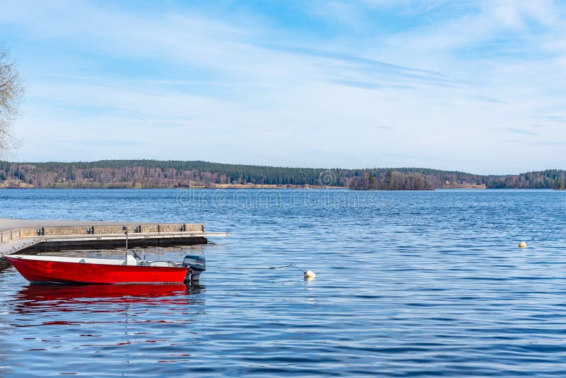 Norasjon Lake Near Nora in Sweden Stock Photo - Image of scandinavian ...