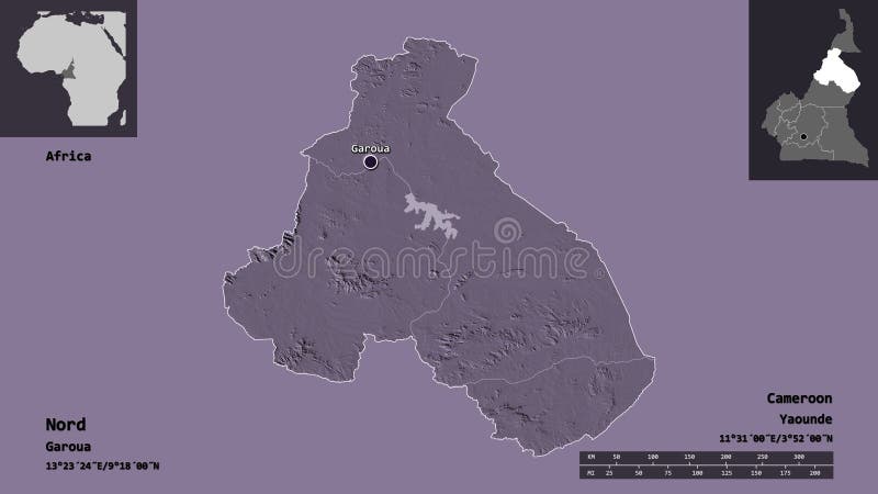 Nord, Region of Cameroon,. Previews. Administrative Stock Illustration ...