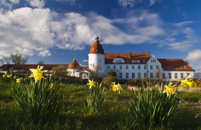 Nordborg Slot, Danish Castle Stock Image - Image of flowers, castle ...