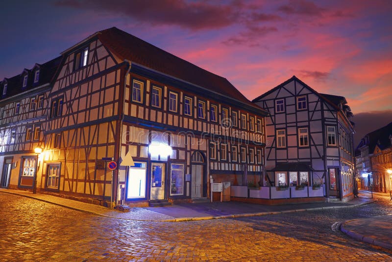 Nordhausen City At Sunset In Thuringia Germany Stock Photo - Image of ...