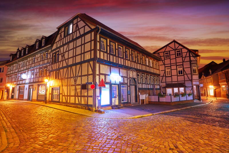 Nordhausen City at Sunset in Thuringia Germany Stock Image - Image of ...