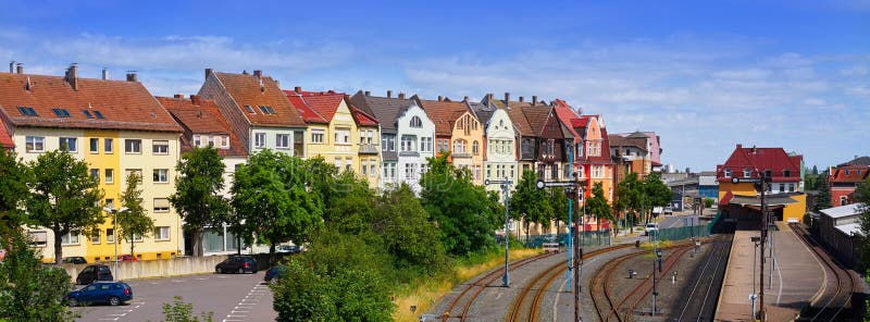 Nordhausen Downtown Facades Thuringia Germany Stock Photo - Image of ...