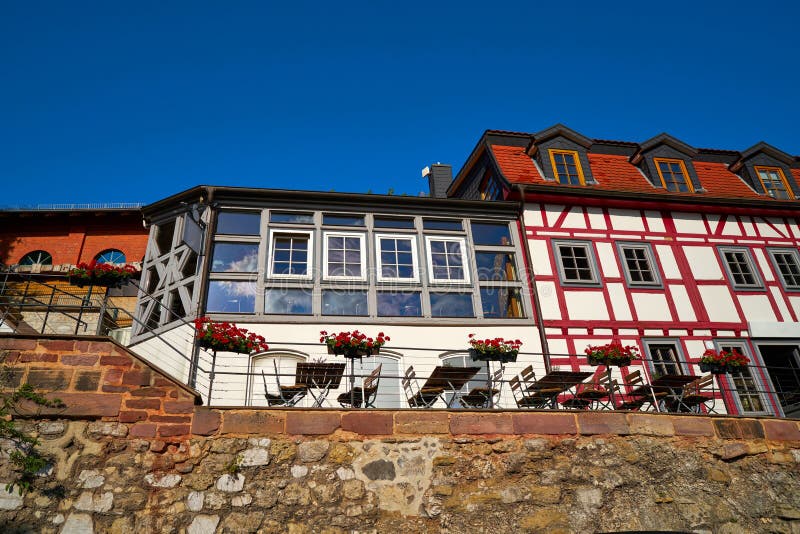 Nordhausen Downtown Facades Thuringia Germany Stock Photo - Image of ...