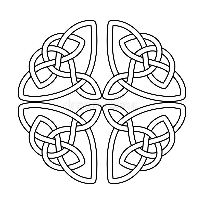 Nordic Interlaced Symbol Vector Illustration Stock Illustration ...
