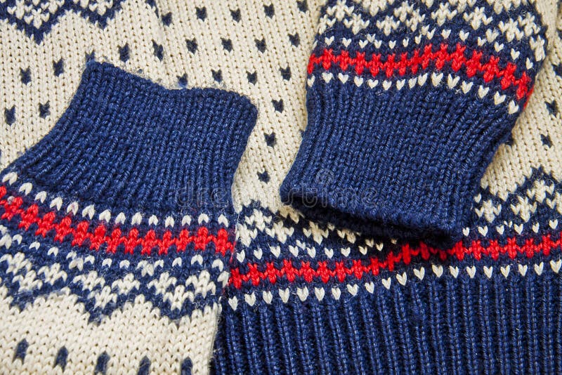 Nordic Knit Sweater Close Up Stock Image - Image of abstract, clothes ...
