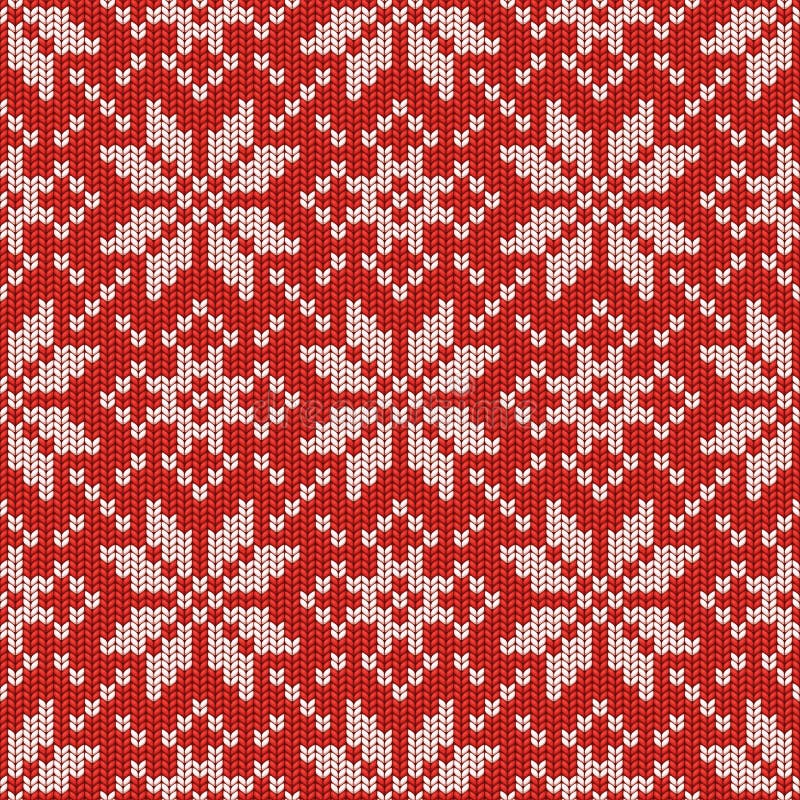 Nordic Knitted Seamless Pattern Stock Vector - Illustration of ...