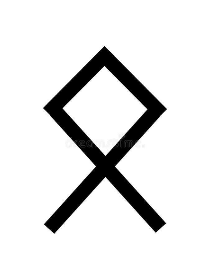 Nordic Runes Sign stock vector. Illustration of nordic - 140006441