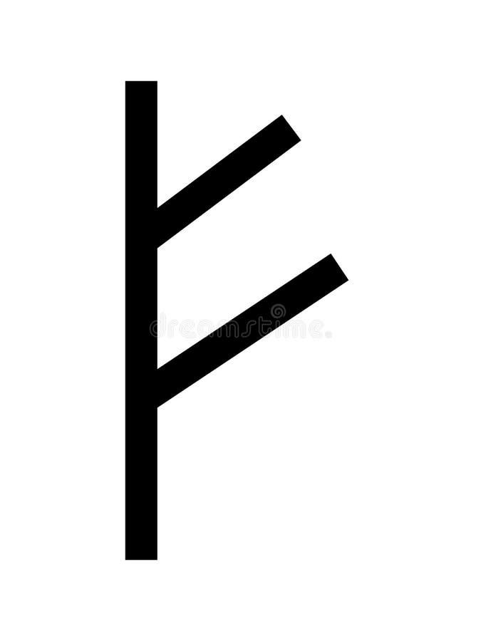 Nordic Runes Sign stock vector. Illustration of sign - 140006544