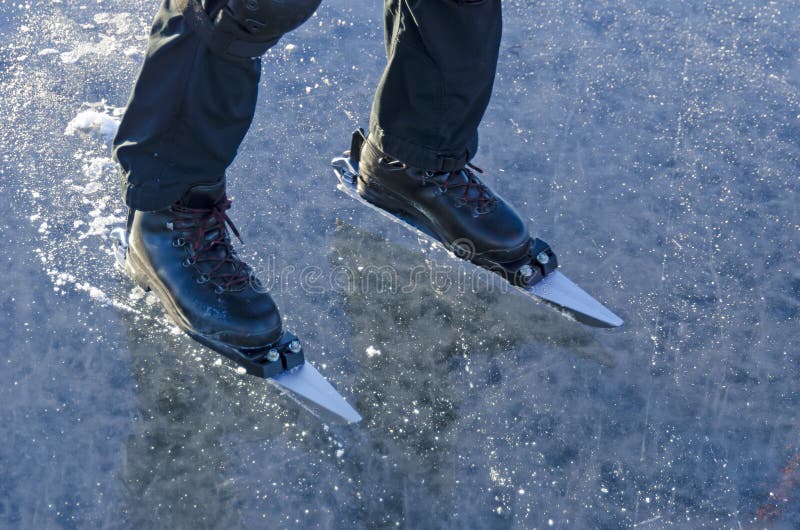 Nordic tour skates stock photo. Image of blackice, skates - 29669554