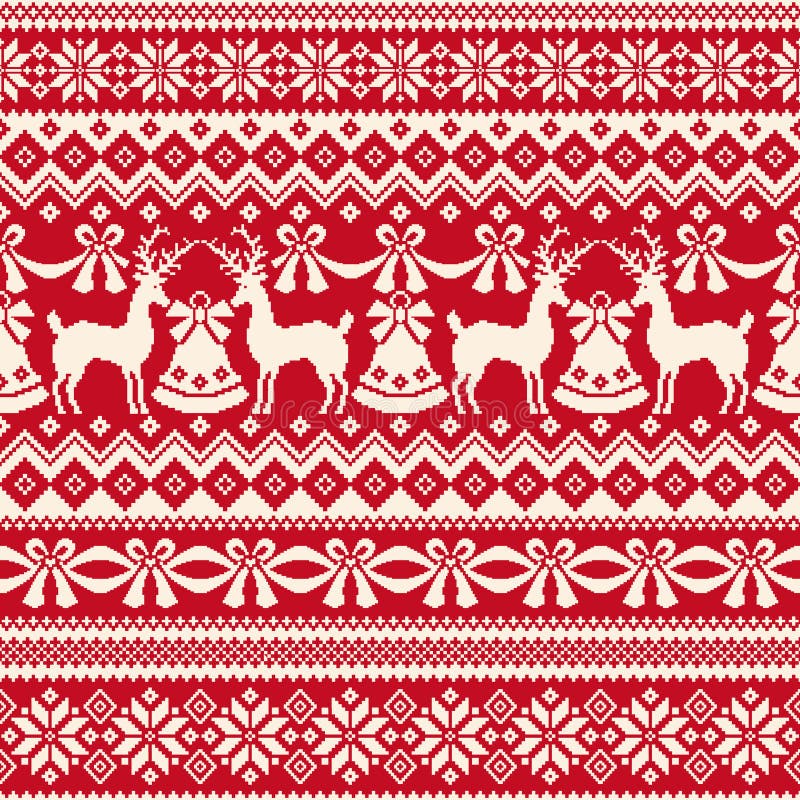 Nordic tradition pattern stock illustration. Illustration of knit ...