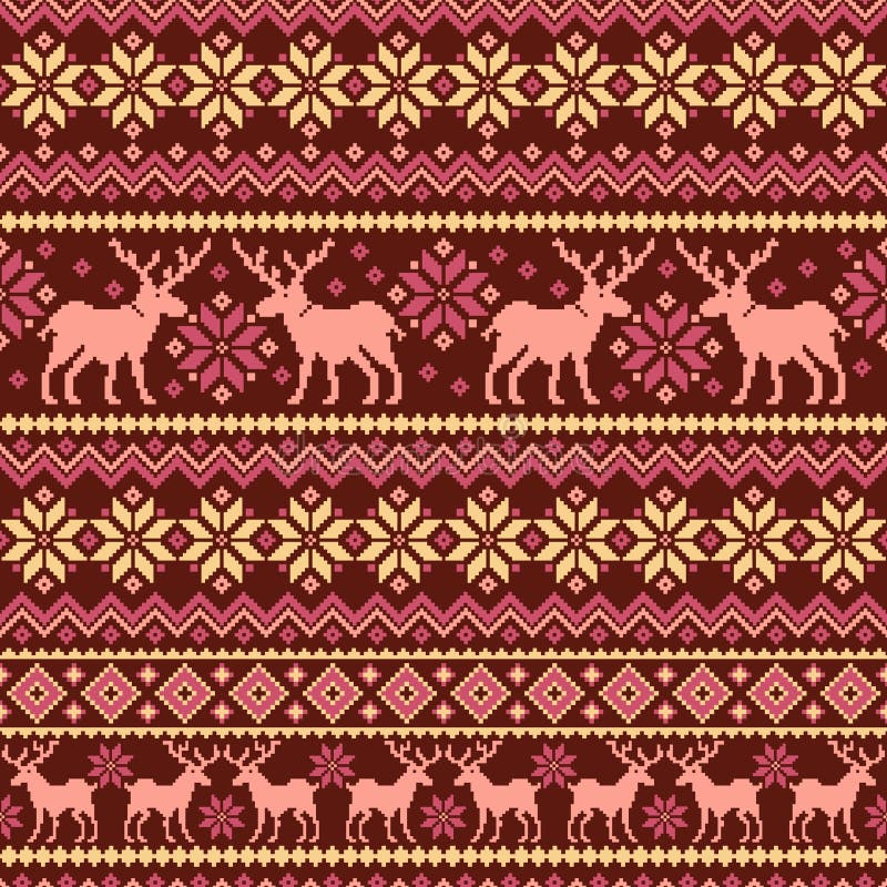 Nordic tradition pattern stock illustration. Illustration of knit ...