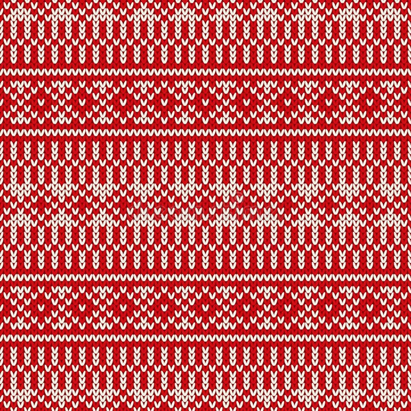 Nordic Traditional Fair Isle Style Seamless Knitted Pattern Stock ...