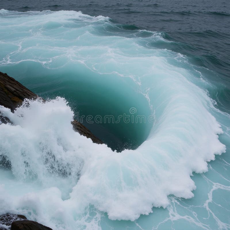In Nordland Norway a Maelstrom at the Confluence of Rivers and Seas ...