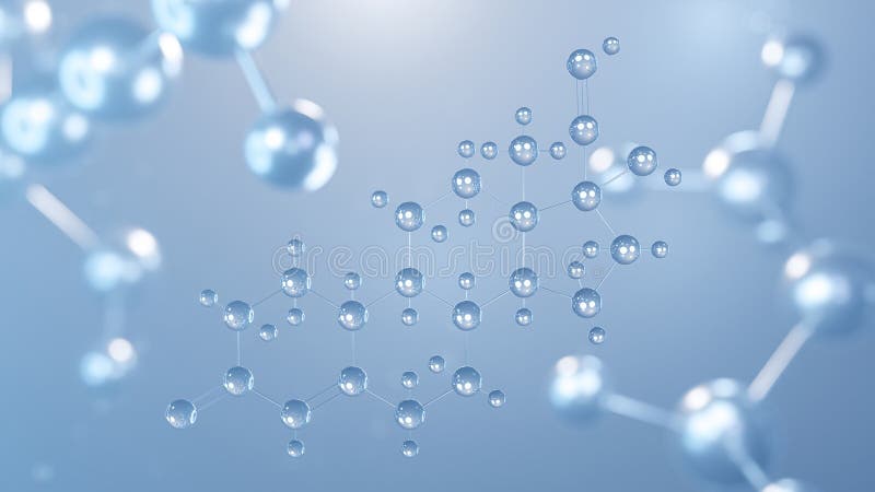 Norethisterone Molecular Structure 3d, Flat Model, Hormonal ...