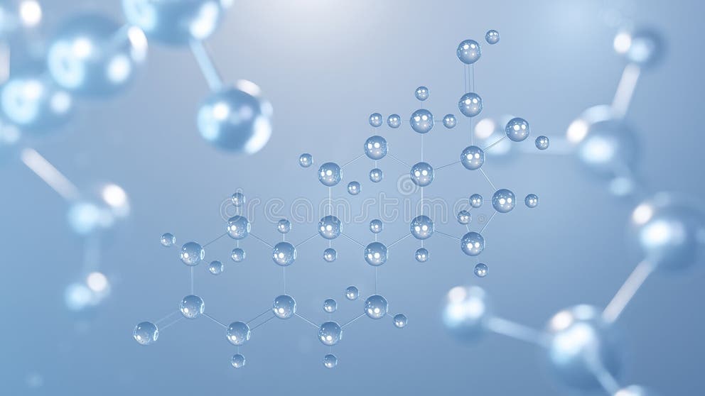 Norethisterone Molecular Structure 3d, Flat Model, Hormonal ...