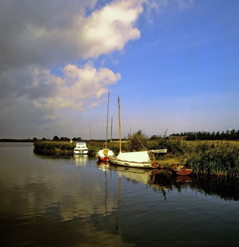 Norfolk broads stock image. Image of rural, vacation, scenery - 2512409