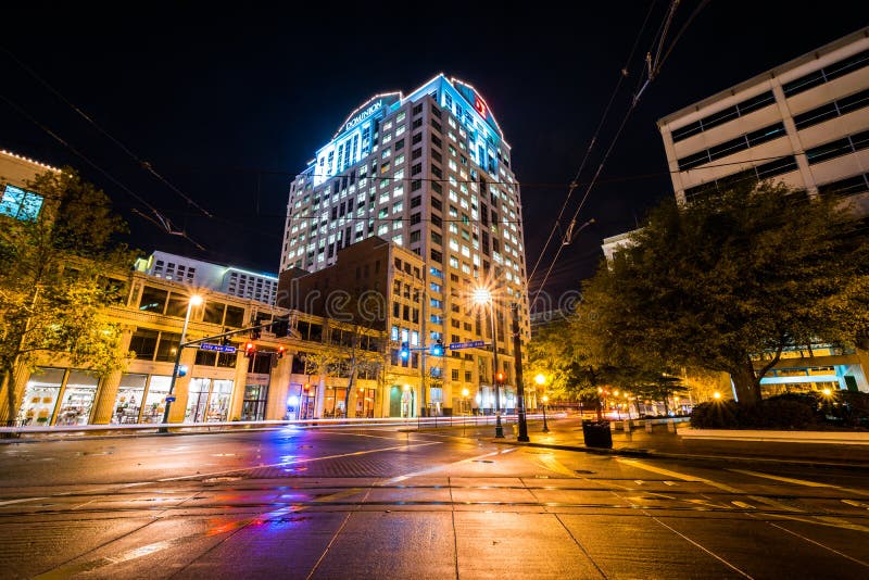 Norfolk, Virginia during a Warm Fall Night Editorial Photography ...