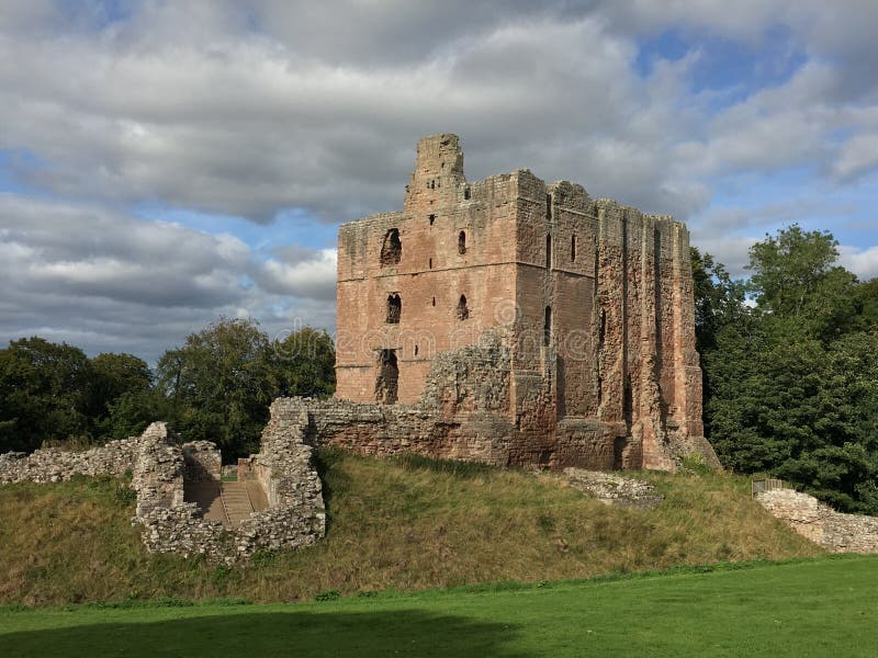 Norham Castle stock image. Image of peace, sunny, environment - 232041137