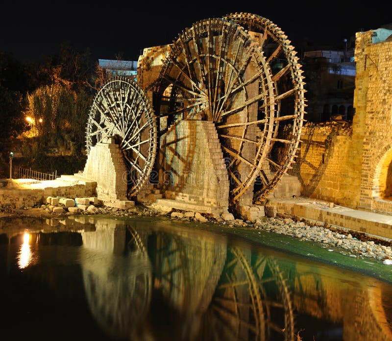 Syria - Hama stock image. Image of noria, site, historical - 13484293