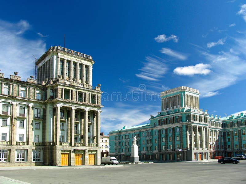 Norilsk stock photo. Image of library, manufacturing, tombstone - 375432