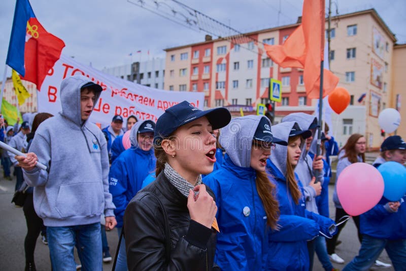 Norilsk, Russia - June 12, 2017: the Day of Russia in Norilsk Editorial ...