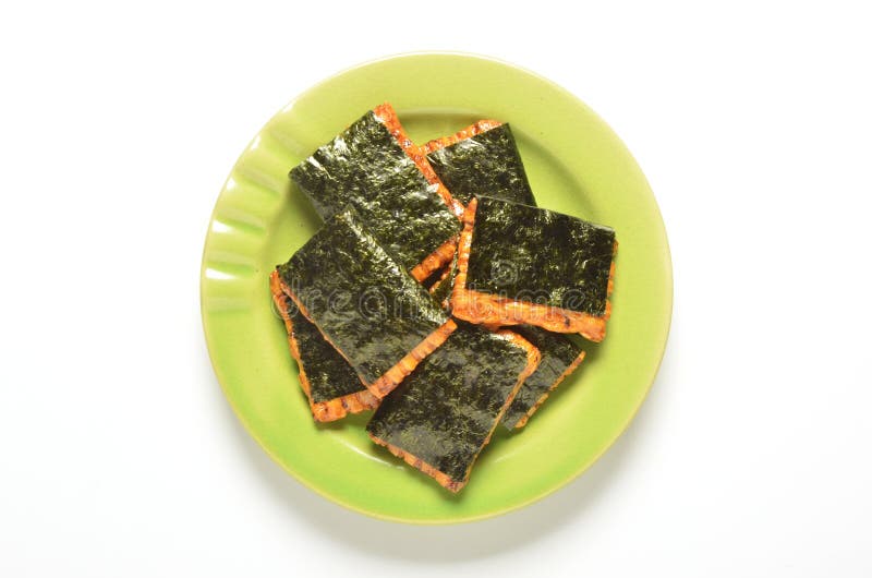 Norimaki senbei stock image. Image of brown, traditional - 98054663