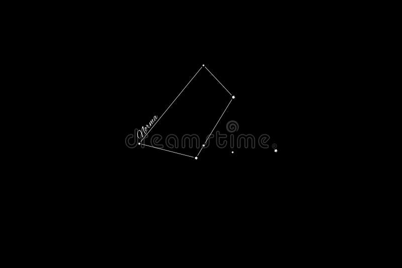 Norma Constellation, Cluster of Stars, Carpenter`s Square Constellation ...