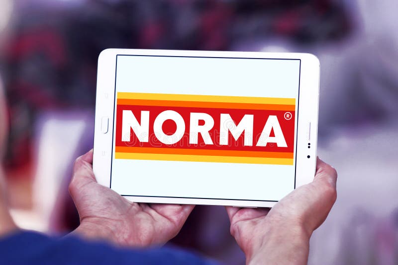 Norma-Supermarktkettenlogo redaktionelles stockbild. Bild von ...