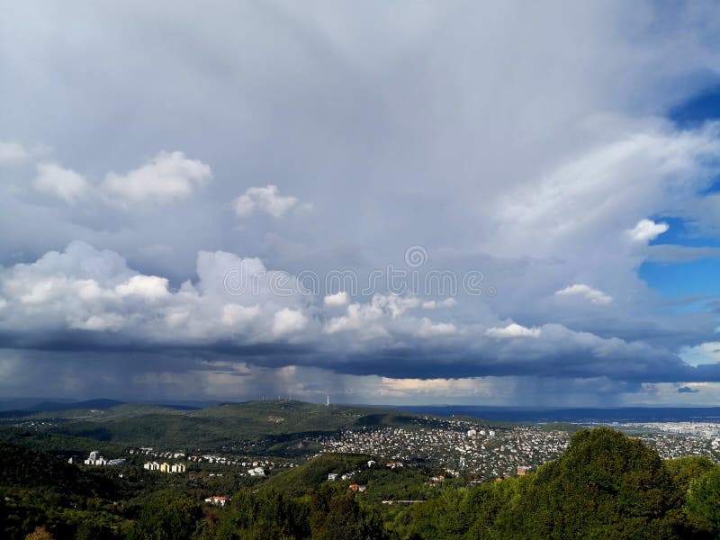 After the Rain, the Blue Sky Appears Stock Photo - Image of wind ...