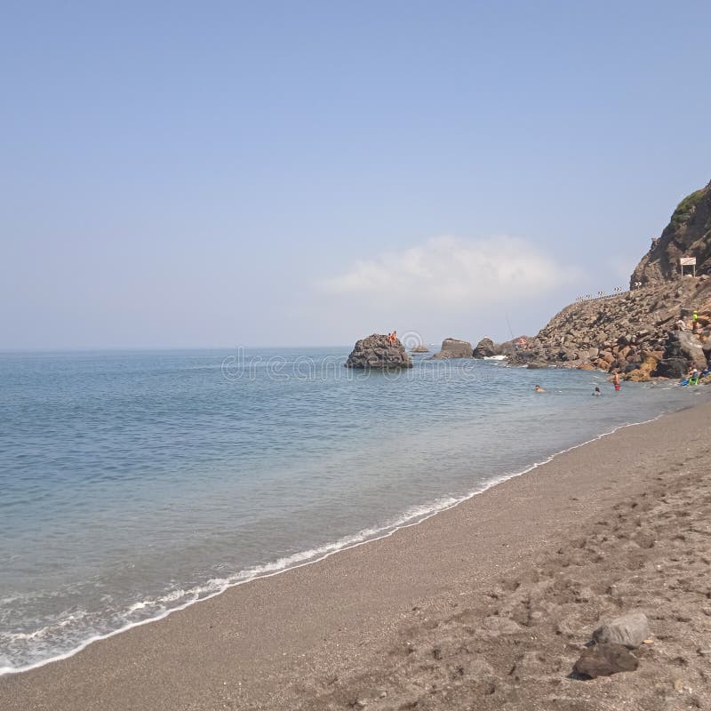 A normal day at the beach stock photo. Image of horizon - 232114934