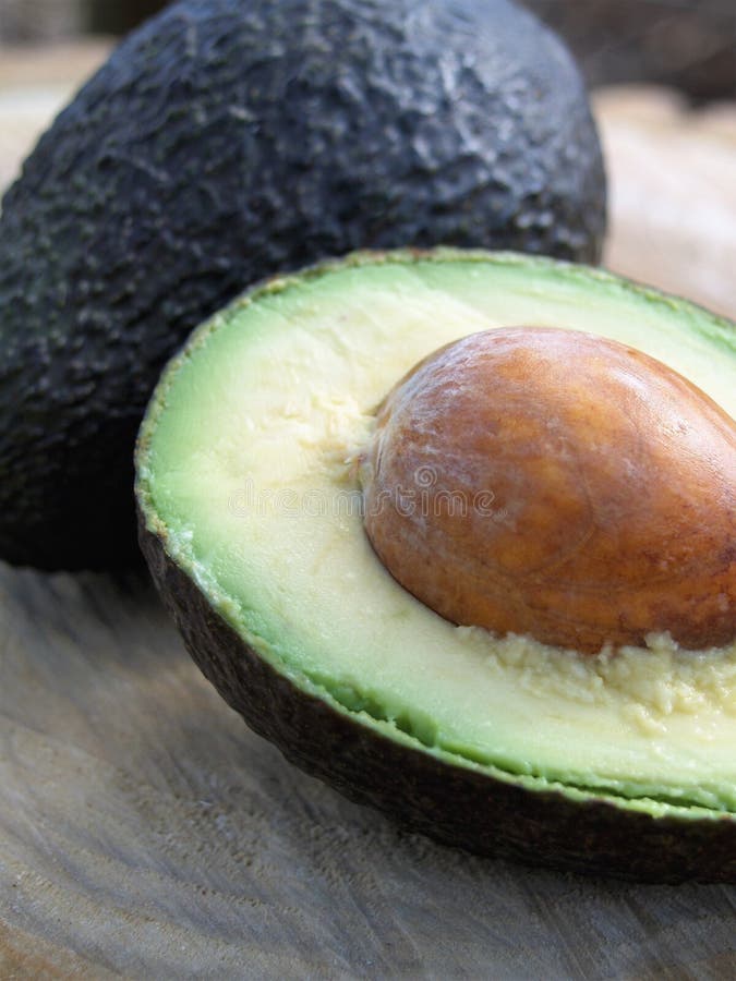 Normal and Halved Ripe Avocado Stock Image - Image of trendy, superfood ...
