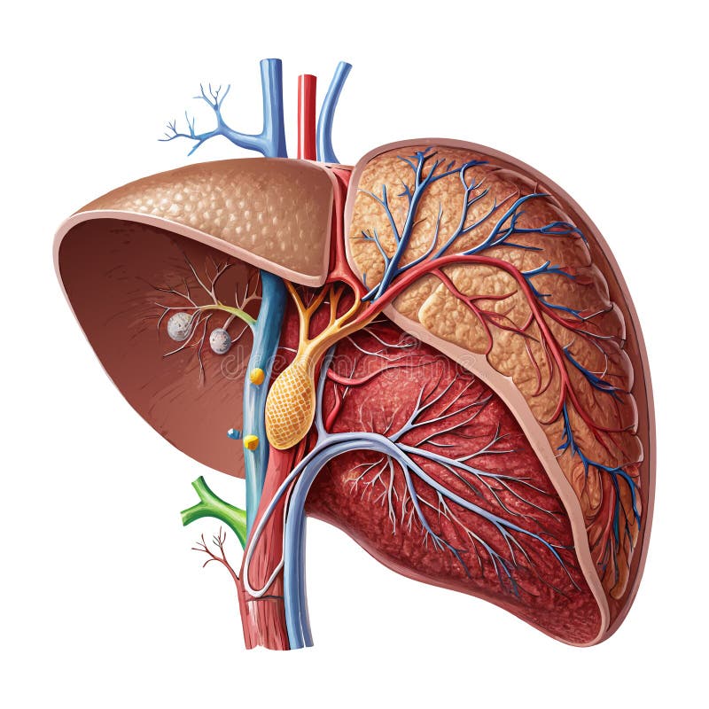 Normal Human Kidney and Cross Section of the Kidney 4 Stock Image ...