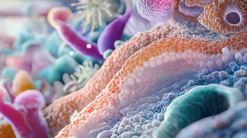Normal Human Skin Cell, Displaying Its Various Layers Stock Image ...