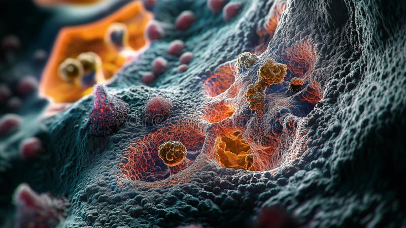 Normal Human Skin Cell, Displaying Its Various Layers Stock Photo ...