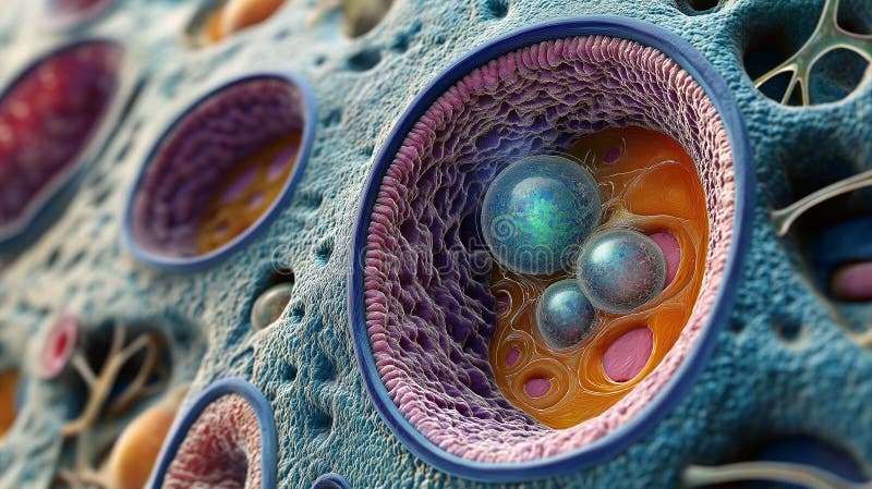 Normal Human Skin Cell, Displaying Its Various Layers Stock Photo ...