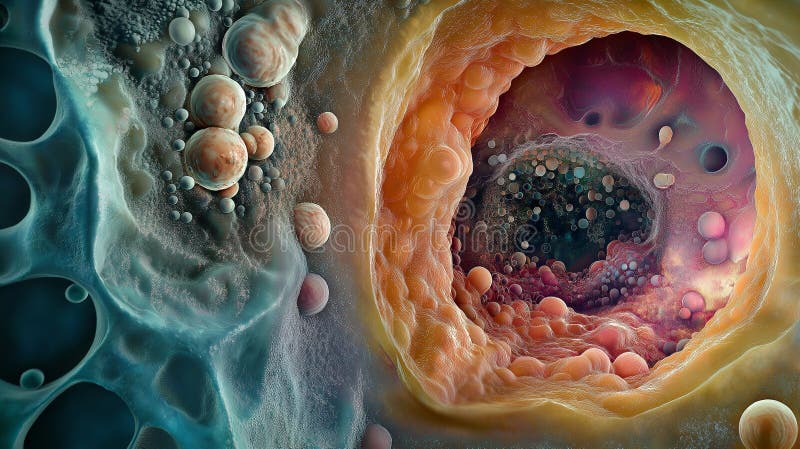 Normal Human Skin Cell, Displaying Its Various Layers Stock Image ...