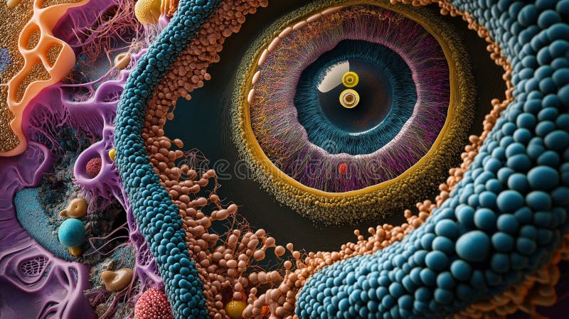 Normal Human Skin Cell, Displaying Its Various Layers Stock Image ...