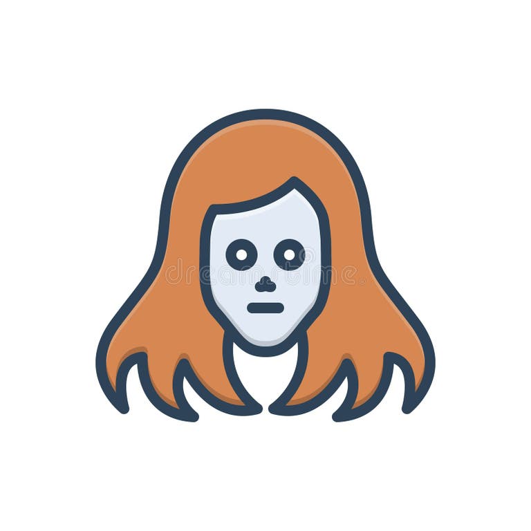 Color Illustration Icon for Normal, Ordinary and Modest Stock Vector ...