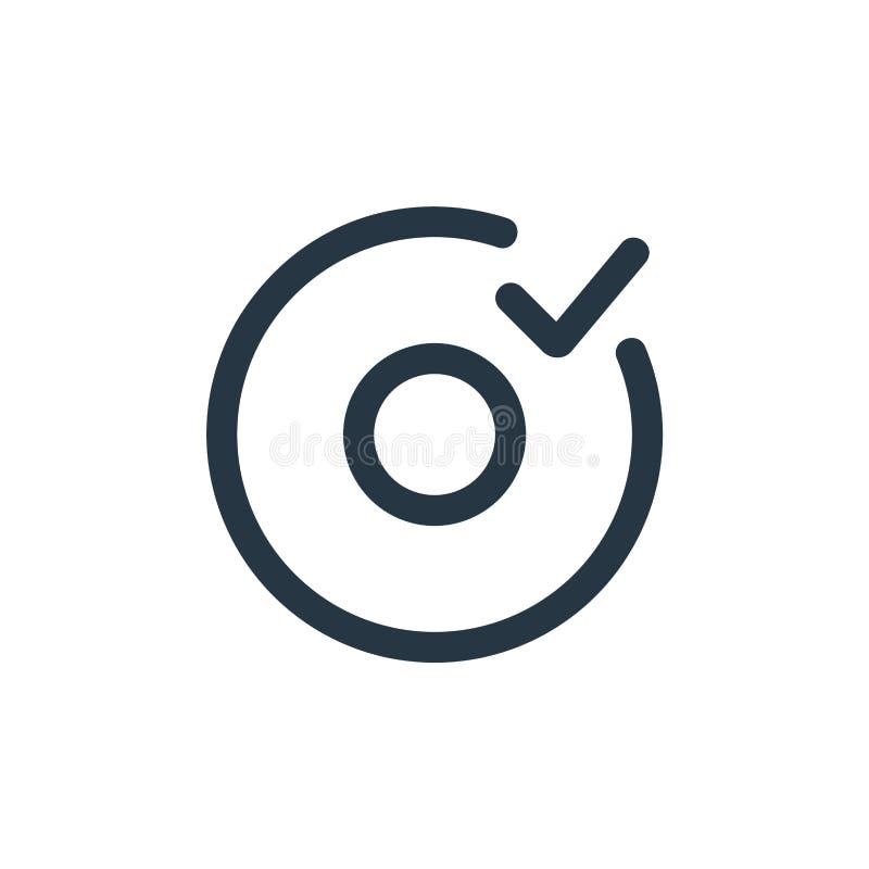 Normal Icon Vector from Disc Tool Line Concept. Thin Line Illustration ...