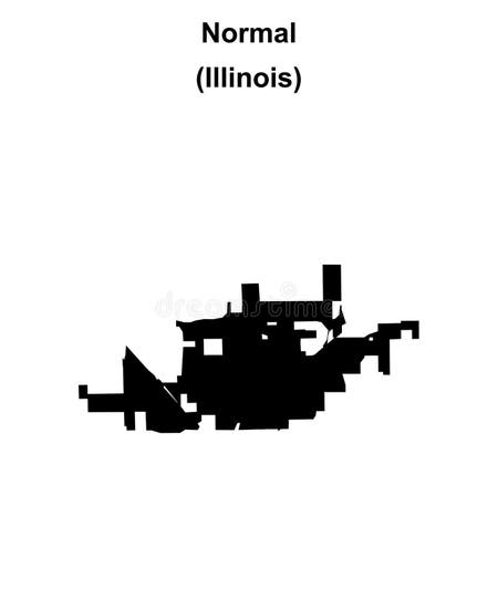 Normal outline map stock vector. Illustration of isolated - 357277453