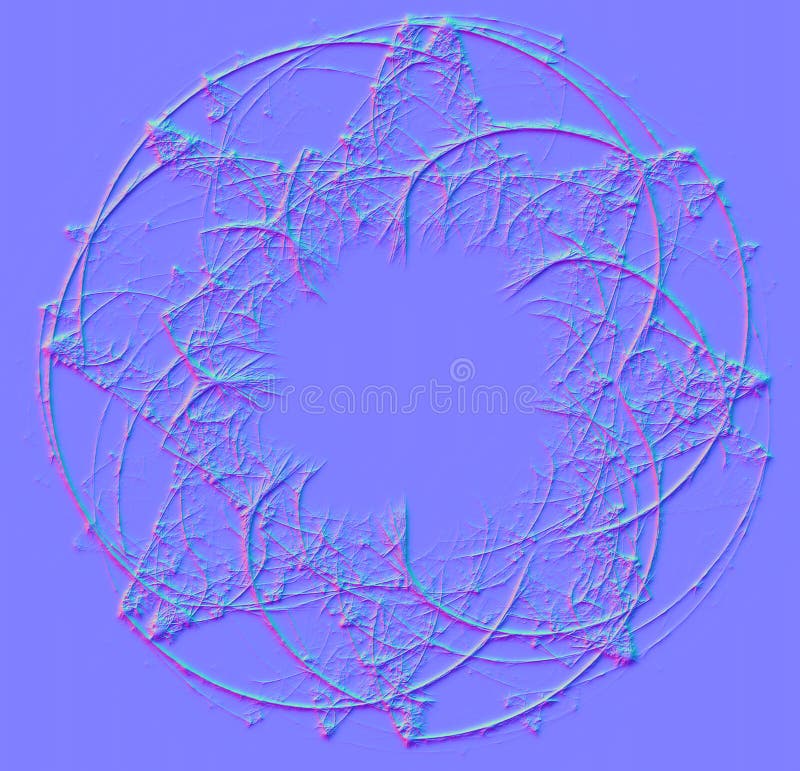 Normal Map of Abstract Flower Pattern Stock Illustration - Illustration ...