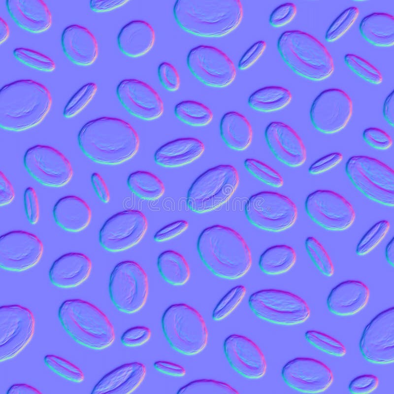 Normal Map of a Blood Cells Seamless Pattern Stock Illustration ...