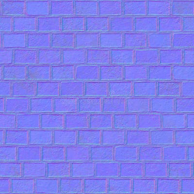 Normal Map Brick Wall Texture, Normal Mapping Stock Illustration ...